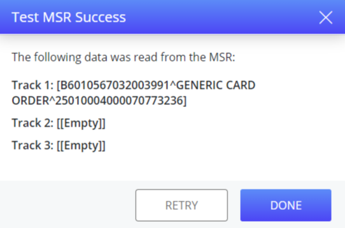 Test MSR